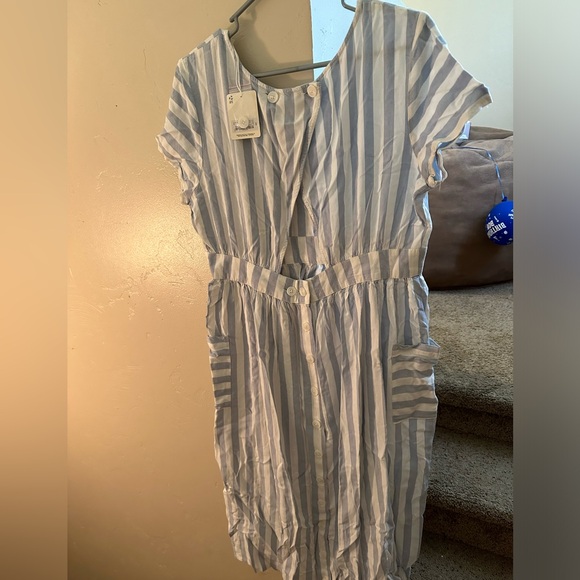 a.n.a | Dresses | Sandy Stripe Midi Dress From Ana | Poshmark
